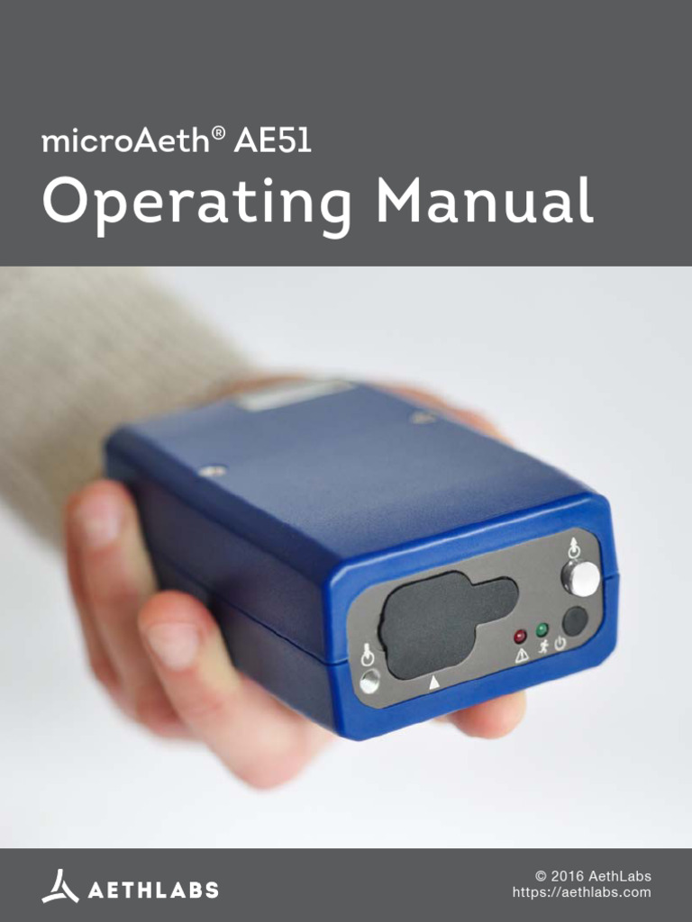 Microaeth AE51 Operating Manual Rev 06 Updated Jul 2016 | PDF | Usb ...