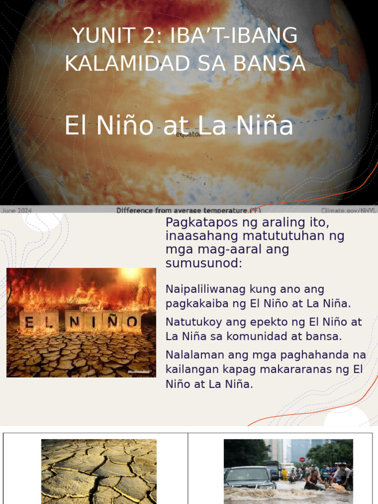 Q1 - U2 - L4 - El Nino & La Nina - 2024 | PDF