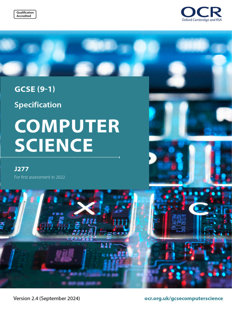 Specification Gcse Computer Science j277 | PDF | Computer Data Storage | Byte