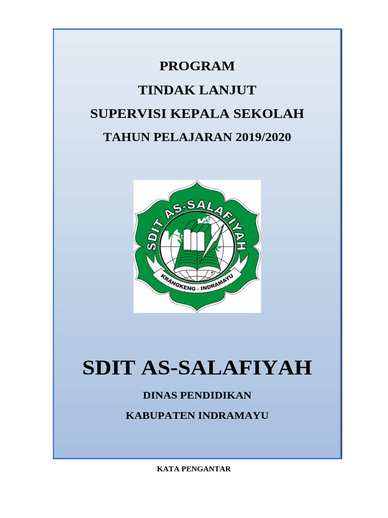 Buku Tindak Lanjut Supervisi | PDF