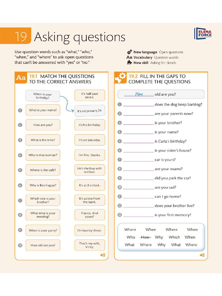 19) B. Level 1 Beginner_Asking Questions | PDF