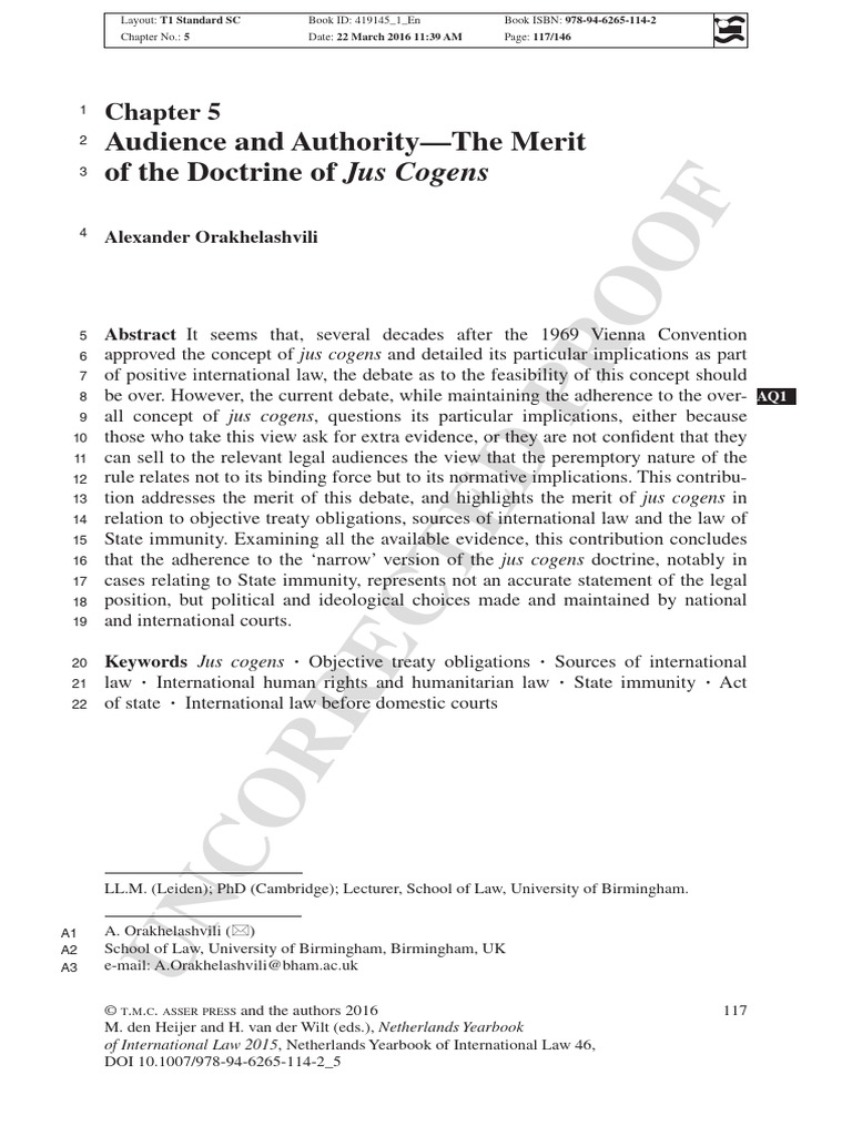 NYIL April 2016 Chapter 5 Proofs | PDF | International Law | European ...