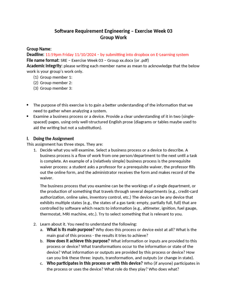 SRE - Exercise Week 03 | PDF | E Commerce | Inventory