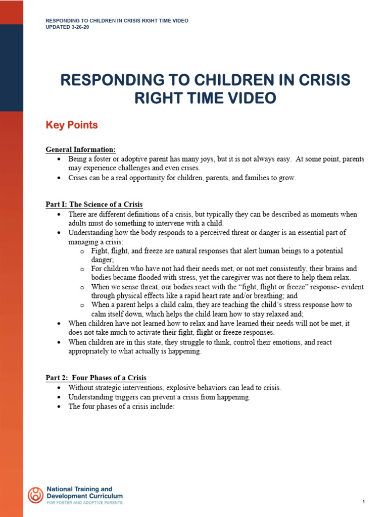 Key Points | PDF | Fight Or Flight Response | Stress (Biology)