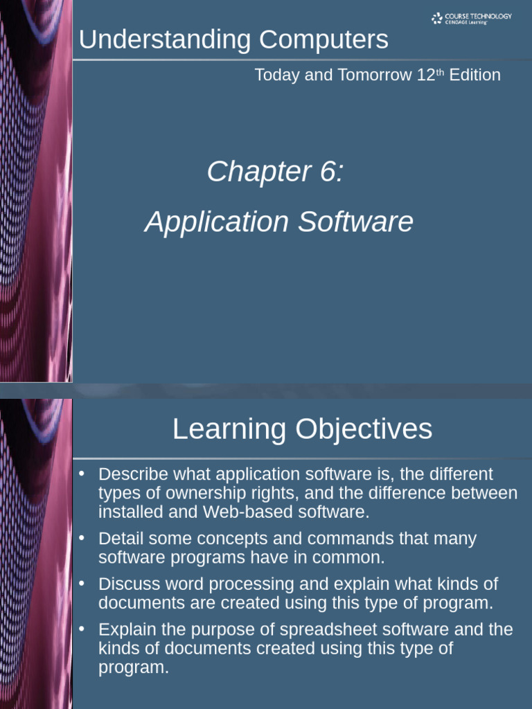 Chapter 6 Application Software | PDF | Spreadsheet | Databases Chapter 6 Application Software | PDF | Spreadsheet | Databases