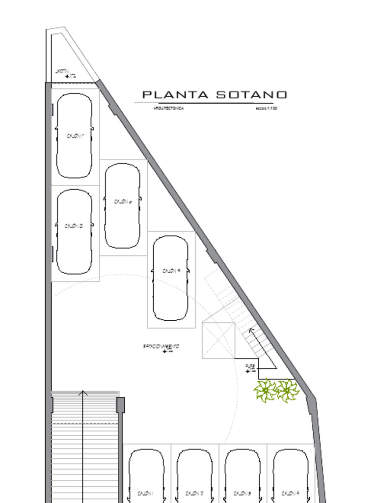 Ernesto Gonzalez Planta Sotano Arquitectonica | PDF