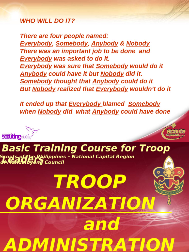 Troop Organization and Leadership Guide | PDF | Scouting