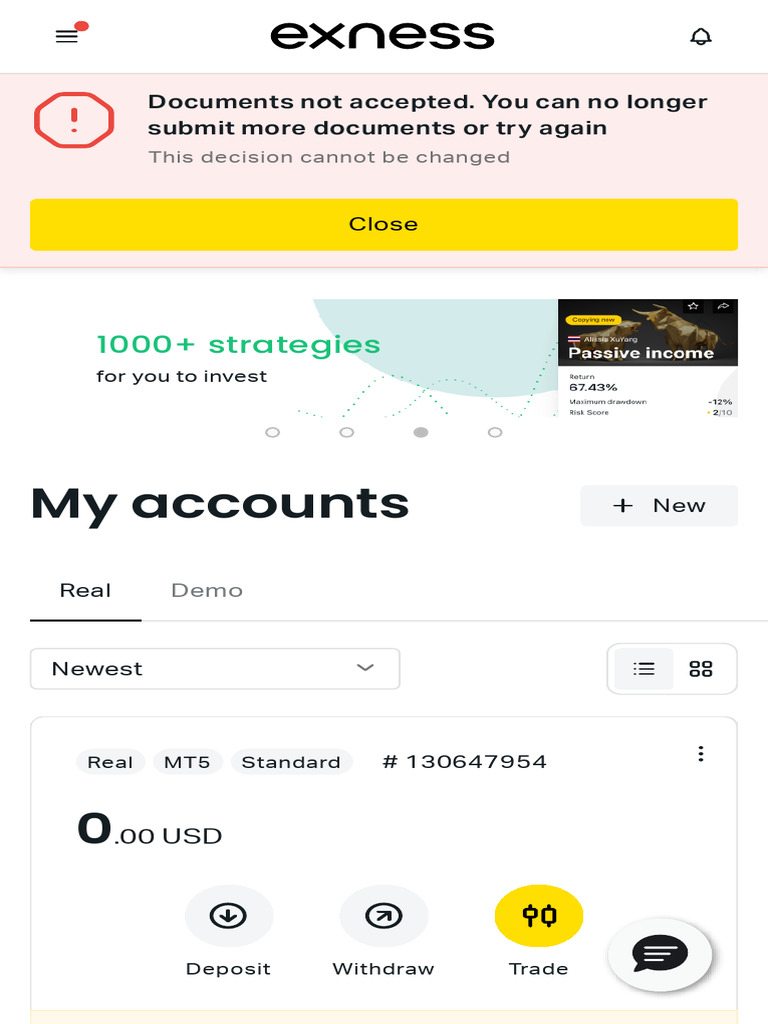 Exness Personal Area | PDF