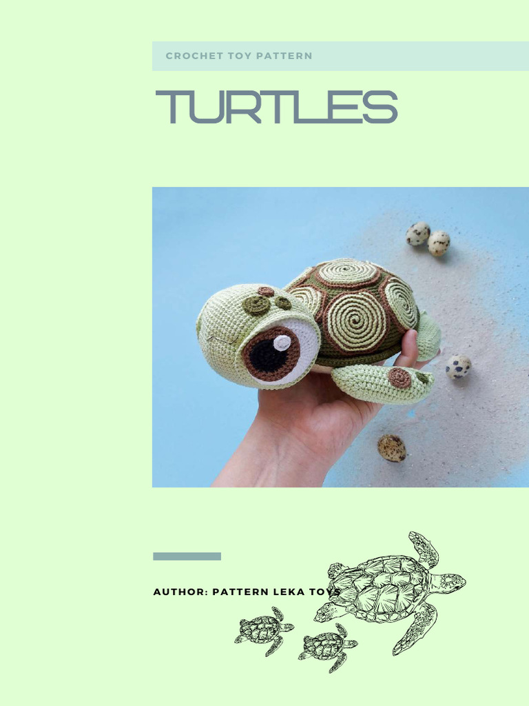 Turtles (2) | PDF | Crochet | Yarn