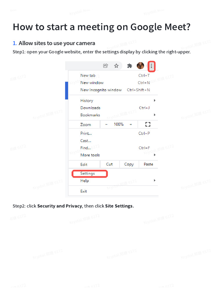 Setting Up EMEET Cxxx for Google Meet | PDF