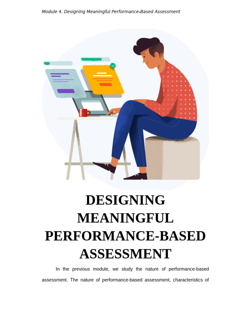Meaningful Performance Based Assessment | PDF | Rubric (Academic) | Educational Assessment