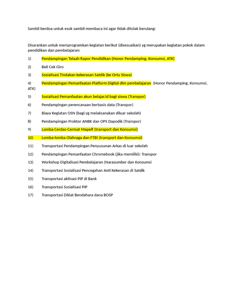 Program Arkas 2024 | PDF