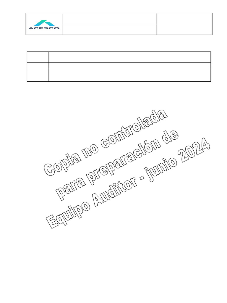 ACES-GCA-PN-002 Auditorias Internas No Conformidad y Acciones Correctivas | PDF | Auditoría ...