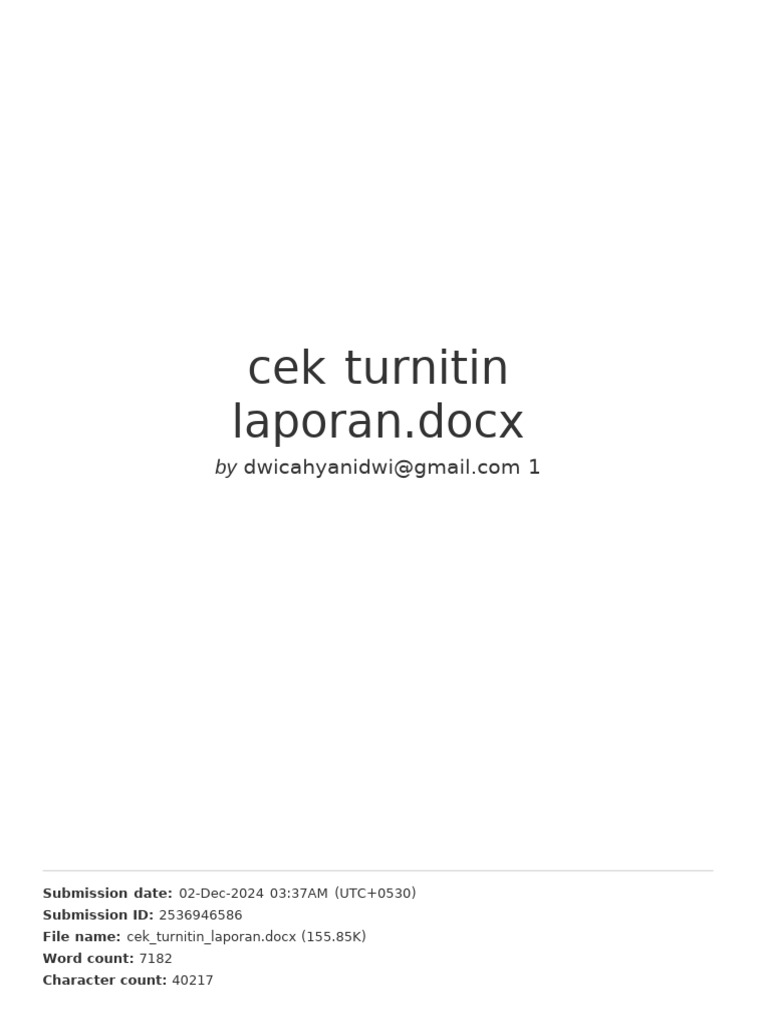 Cek Turnitin Laporan - Docx - 3 | PDF