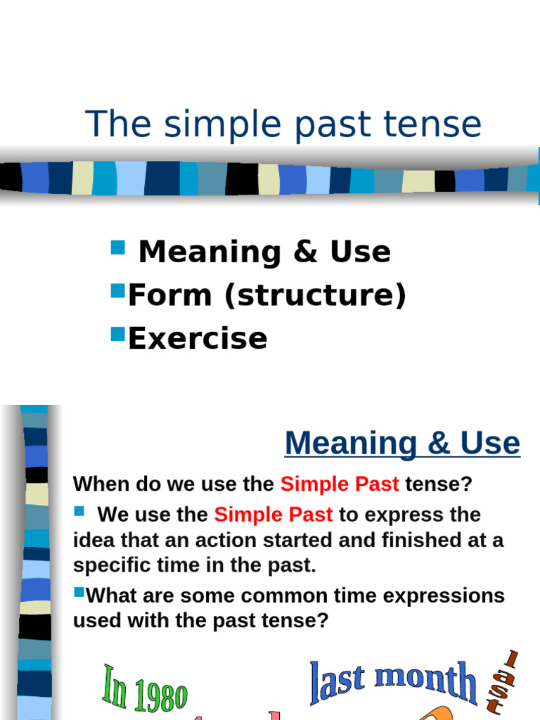 Past Simple Tense Review | PDF | Verb | Grammatical Tense