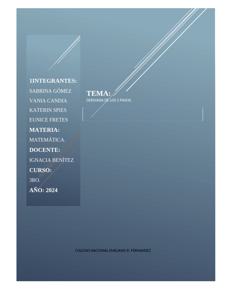 Matematica Exposicion 1 | PDF