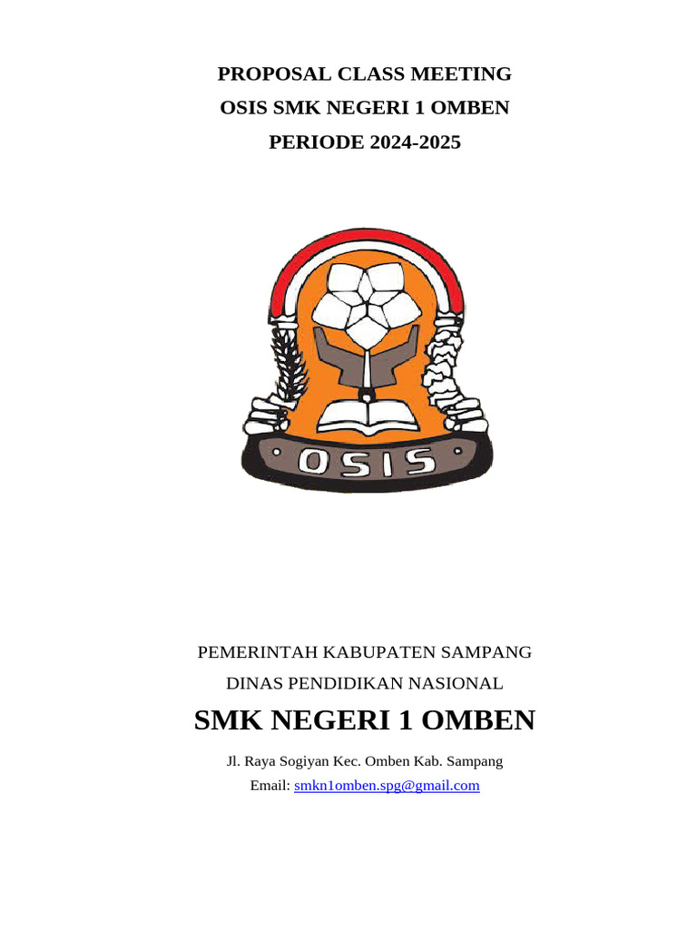 Proposal Class Meeting (Terbaru1) | PDF