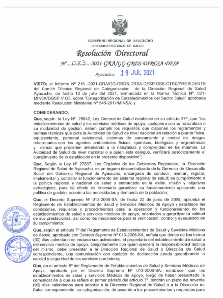 Resol. 073 Sacraca | PDF