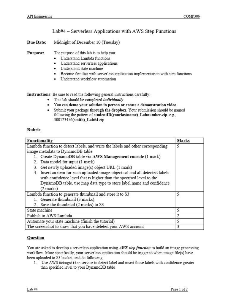 Lab#4 | PDF | Anonymous Function | Amazon Web Services