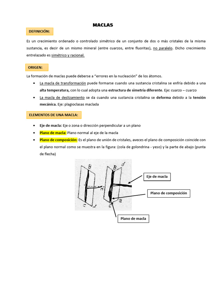 MACLAS Resumen | PDF | Cristal | Minerales