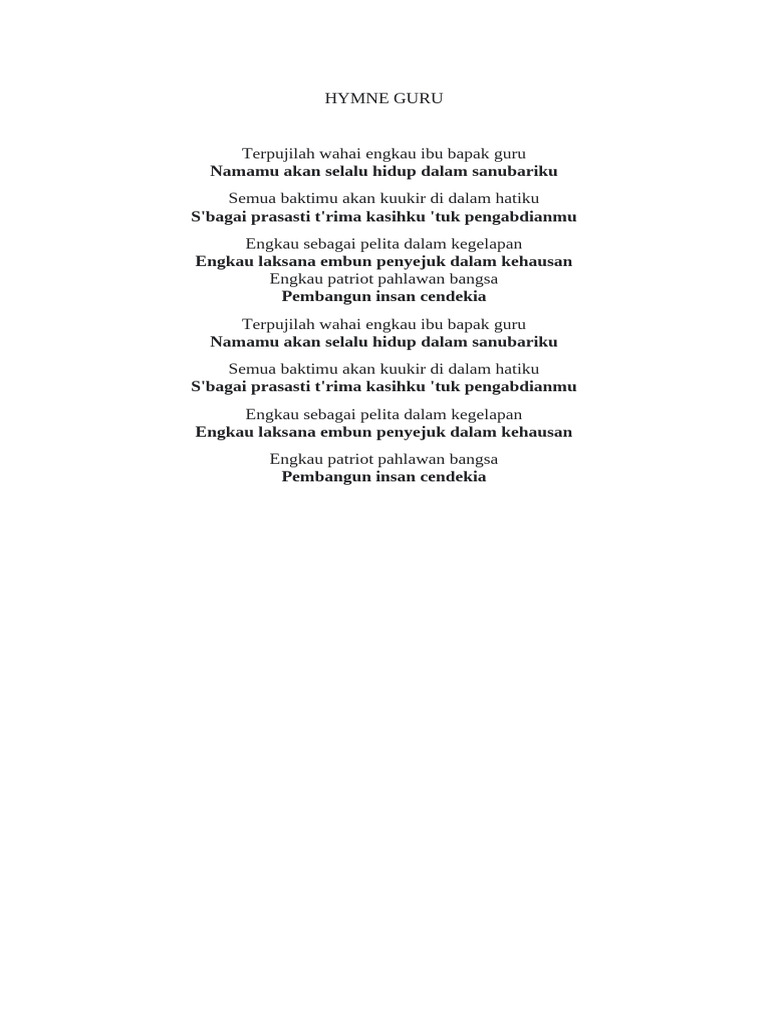Hymne Guru | PDF
