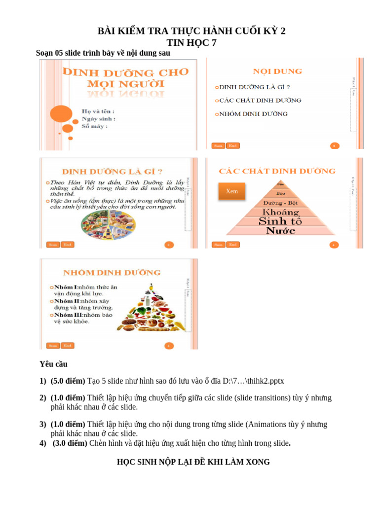 cau hoi on tap tin học 7 ck2 | PDF