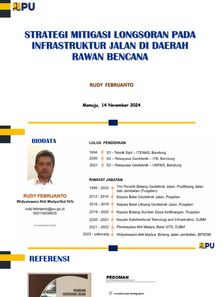 Strategi Mitigasi Longsoran Jalan - RF | PDF