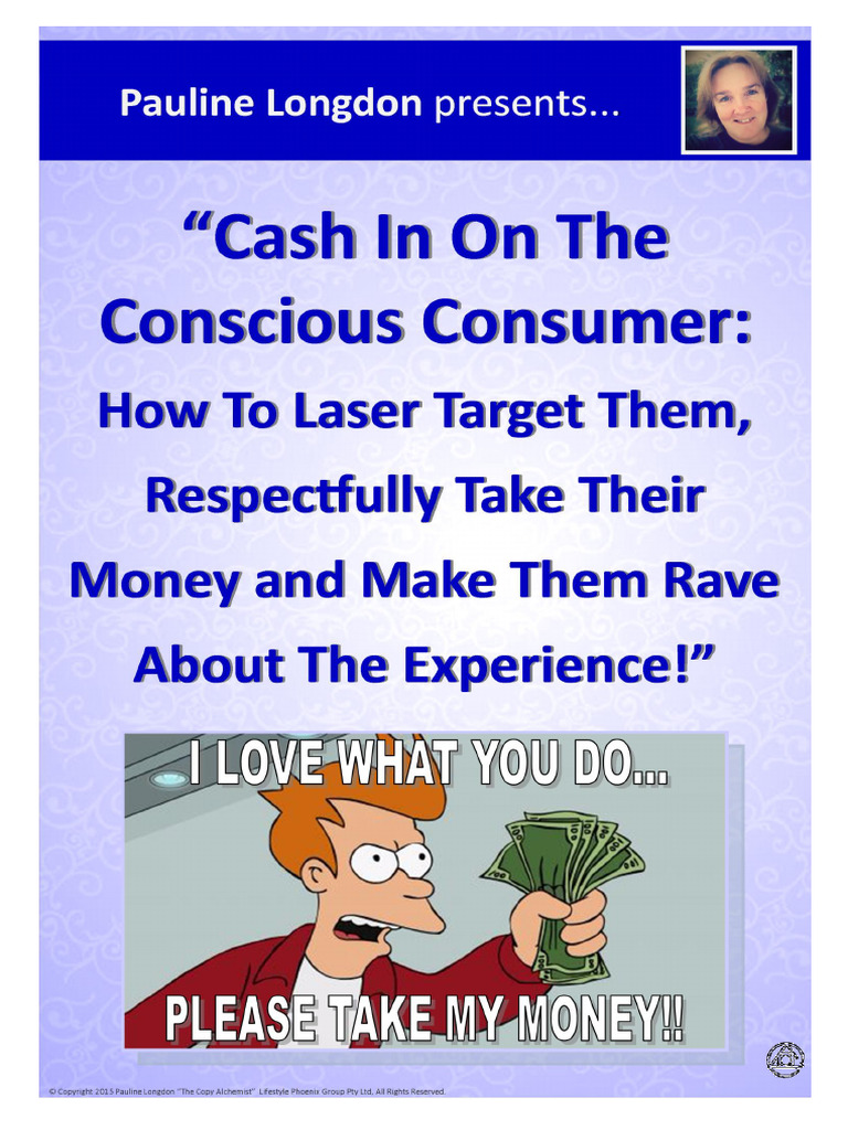 Conscious Consumer Report The Copy Alchemist | PDF | Sales | Marketing