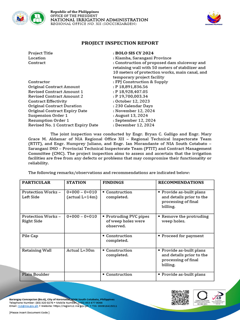 Pangi Left CIS CY 2024 - Cluster 2 | PDF