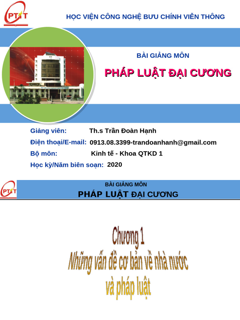 Bai giang Phap luat dai cuong.LMS | PDF