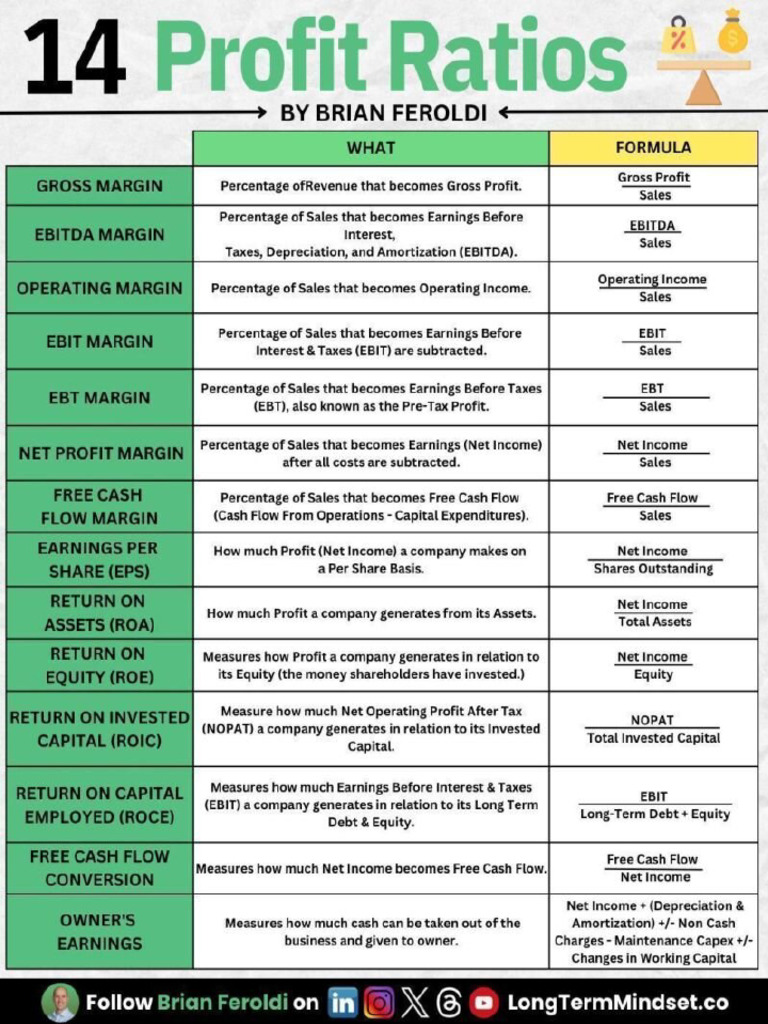 Profit Ratios - BF | PDF
