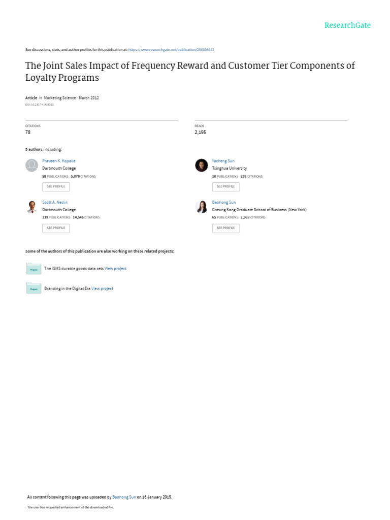 loyalty | PDF | Market Segmentation | Loyalty Program