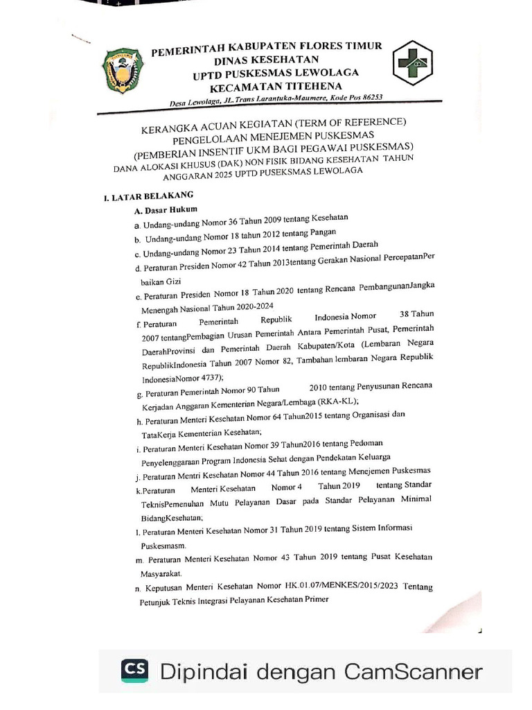 Tor Dan Rab Insentif 2025 | PDF