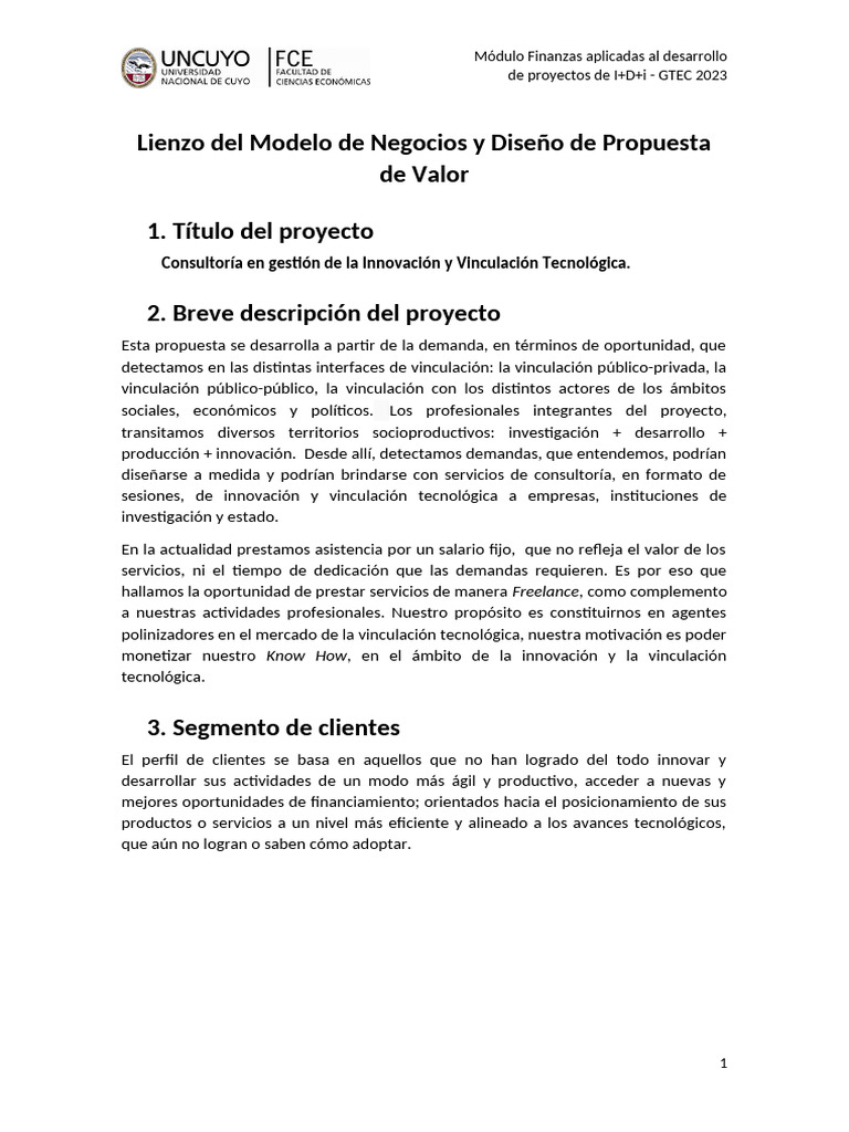 Grupo Innovatecos Trabajo Final Módulo Finanzas GTEC | PDF | Empresa de ...