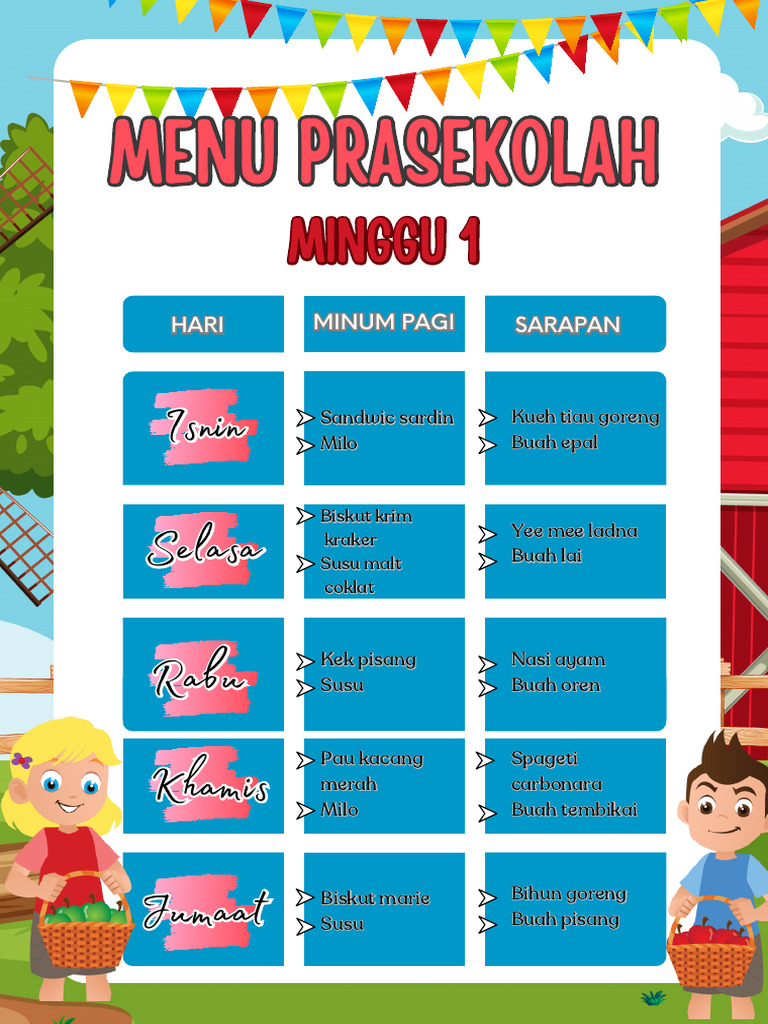 Fun and Colorful Kindergarten Workbook ESL Fruits Worksheet for Kids | PDF