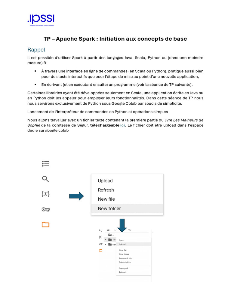 TP - Initiation Spark | PDF | Apache Spark | Python (Langage de programmation)