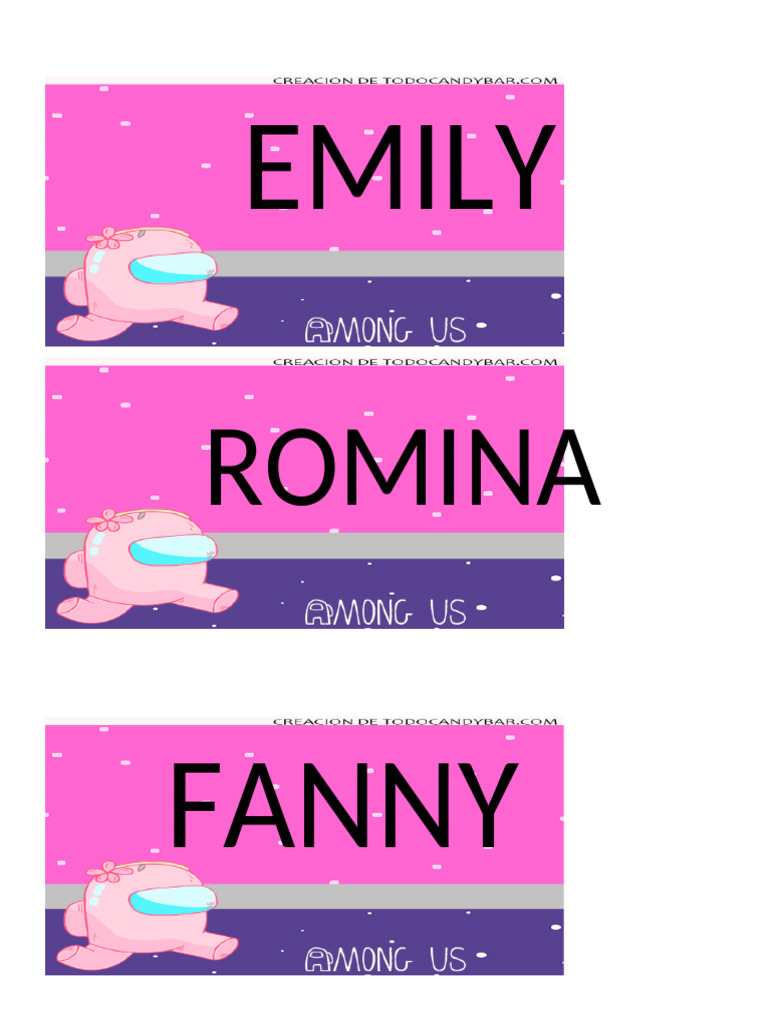 Gafete Amongus | PDF