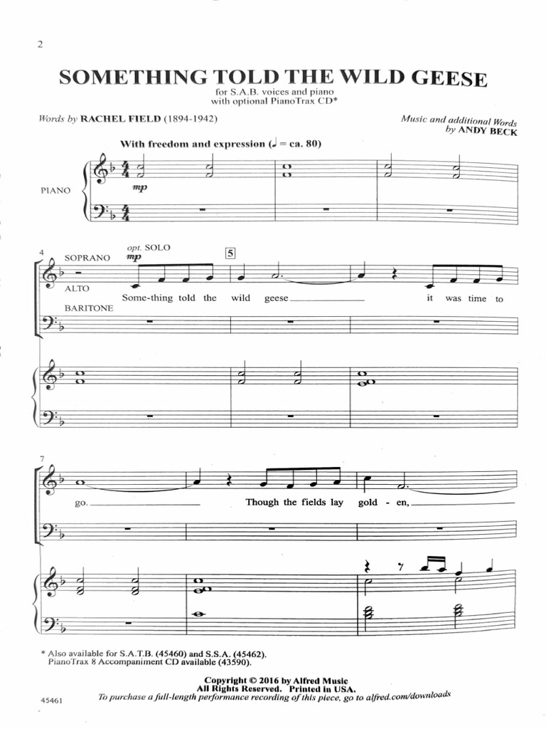 Something Told The Wild Geese | PDF