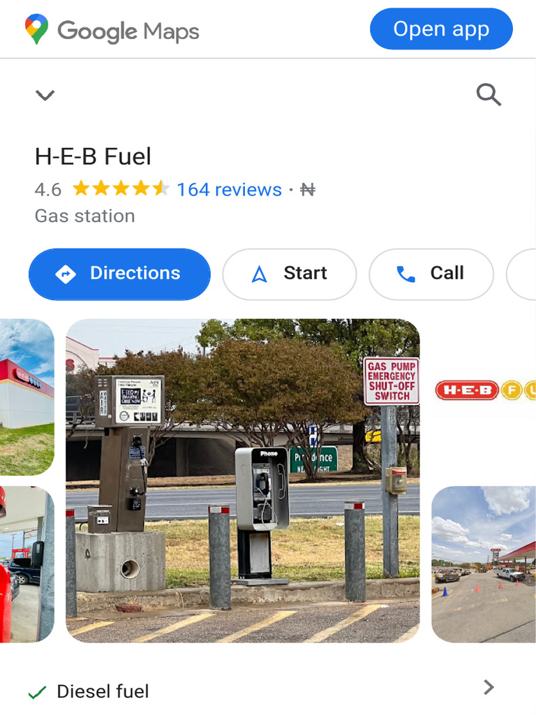 H-E-B Fuel - Google Maps | PDF