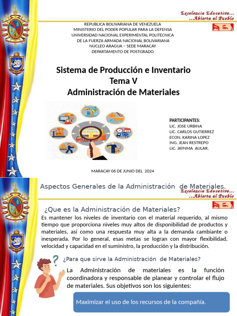 Administracion de Materiales Tema 1 y 6_110206 | PDF | Planificación | Economias
