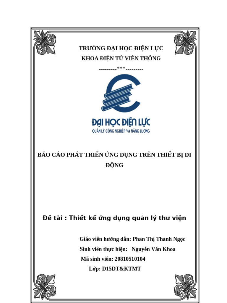 Báo Cáo PTUD | PDF