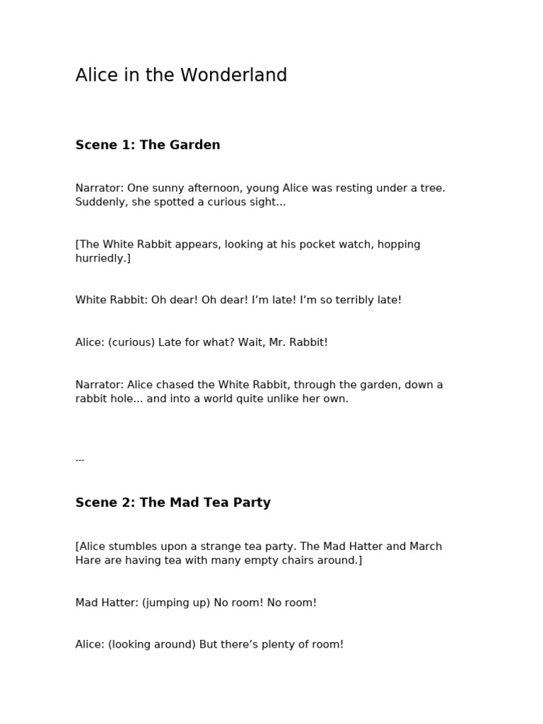 Alicia en El Pais de Las Maravillas (Ingles) | PDF | Alice's Adventures ...