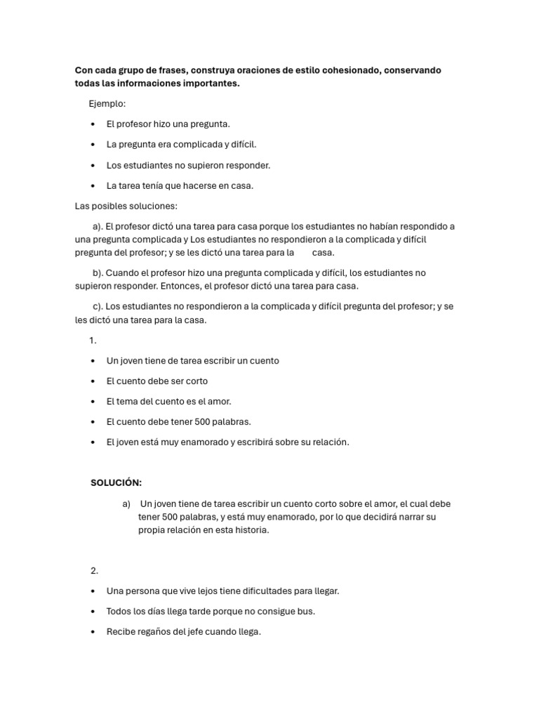 Ejercicios de Gramática y Lingüística | PDF | Paradigma