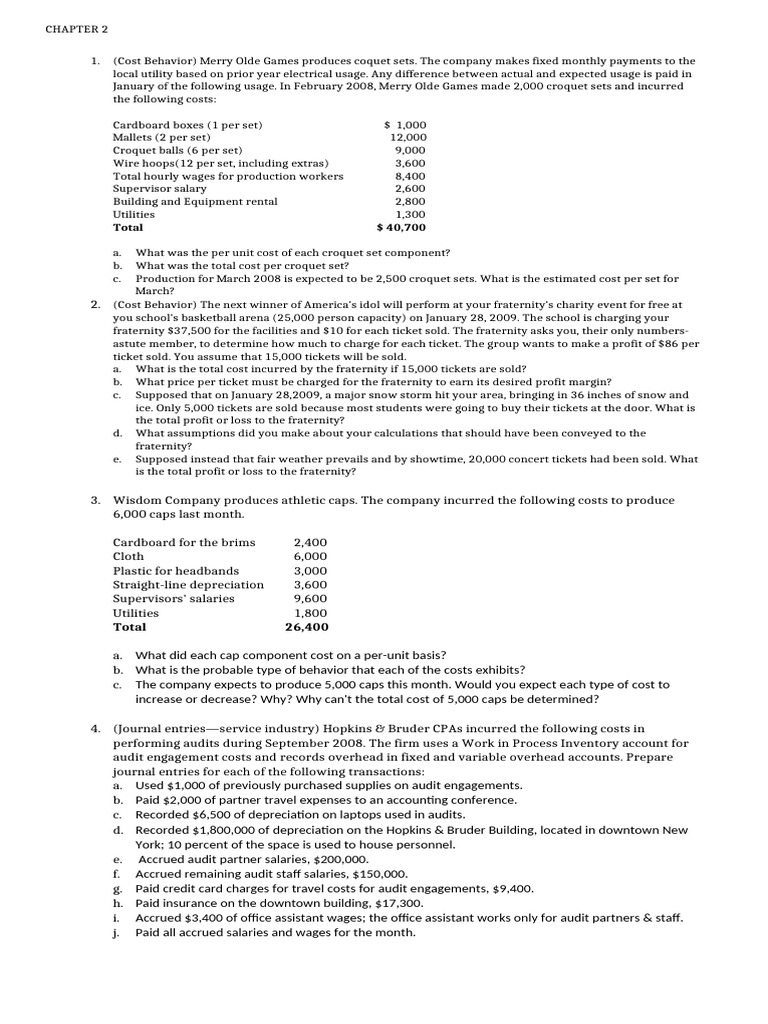 Cost Behavior | PDF | Cost Of Goods Sold | Business Economics