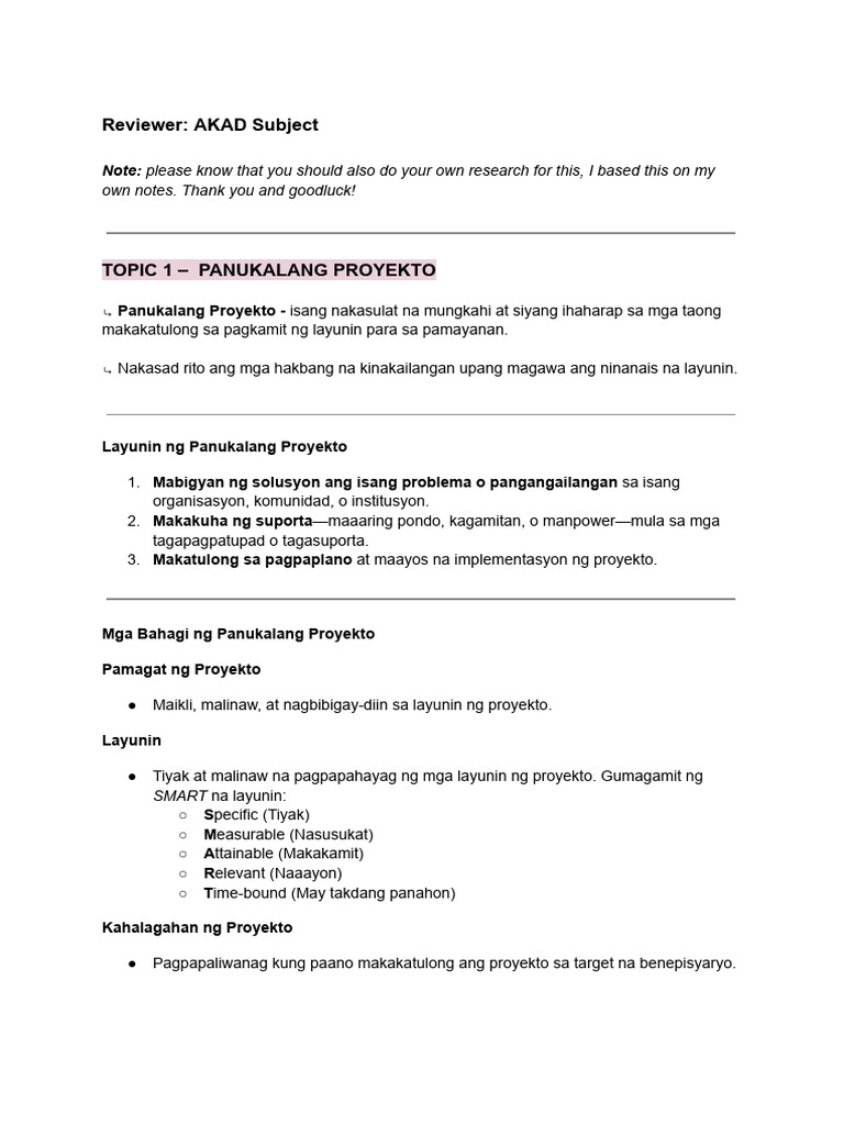 Akad - q2 Reviewer | PDF