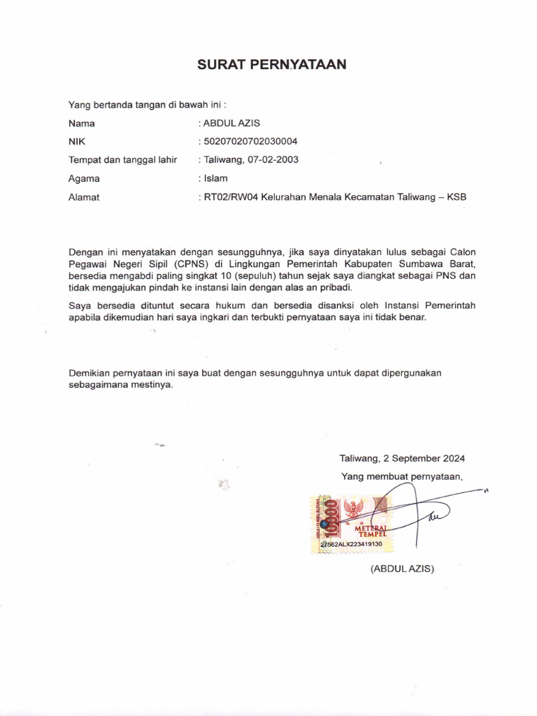 SURAT_PERNYATAAN_MENGABDI | PDF