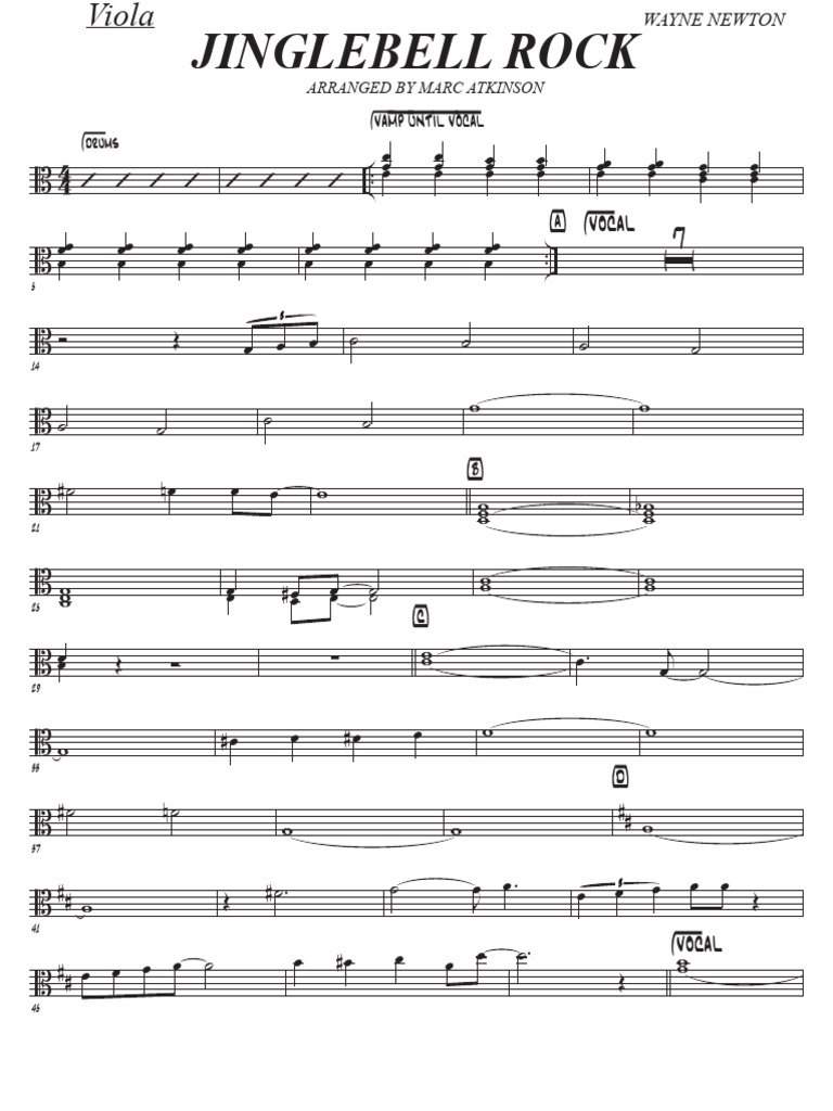 JinglebellRock - Viola - Viola | PDF