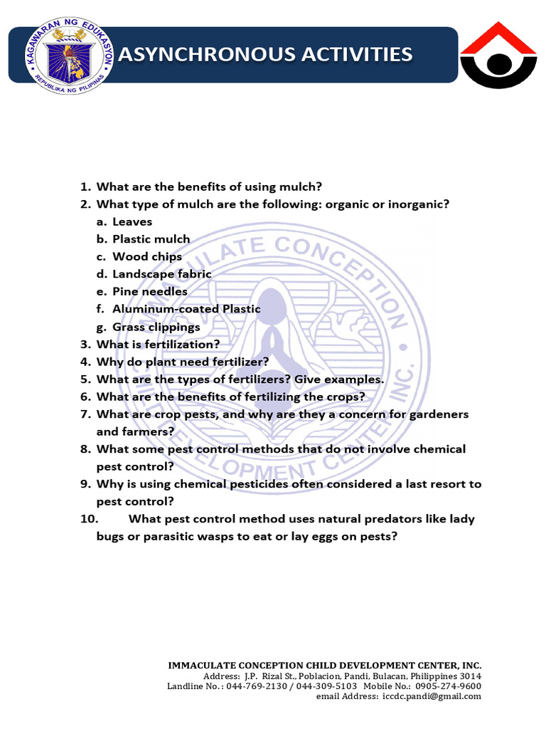 Asynch Activities Tle 7 Oct 25 | PDF