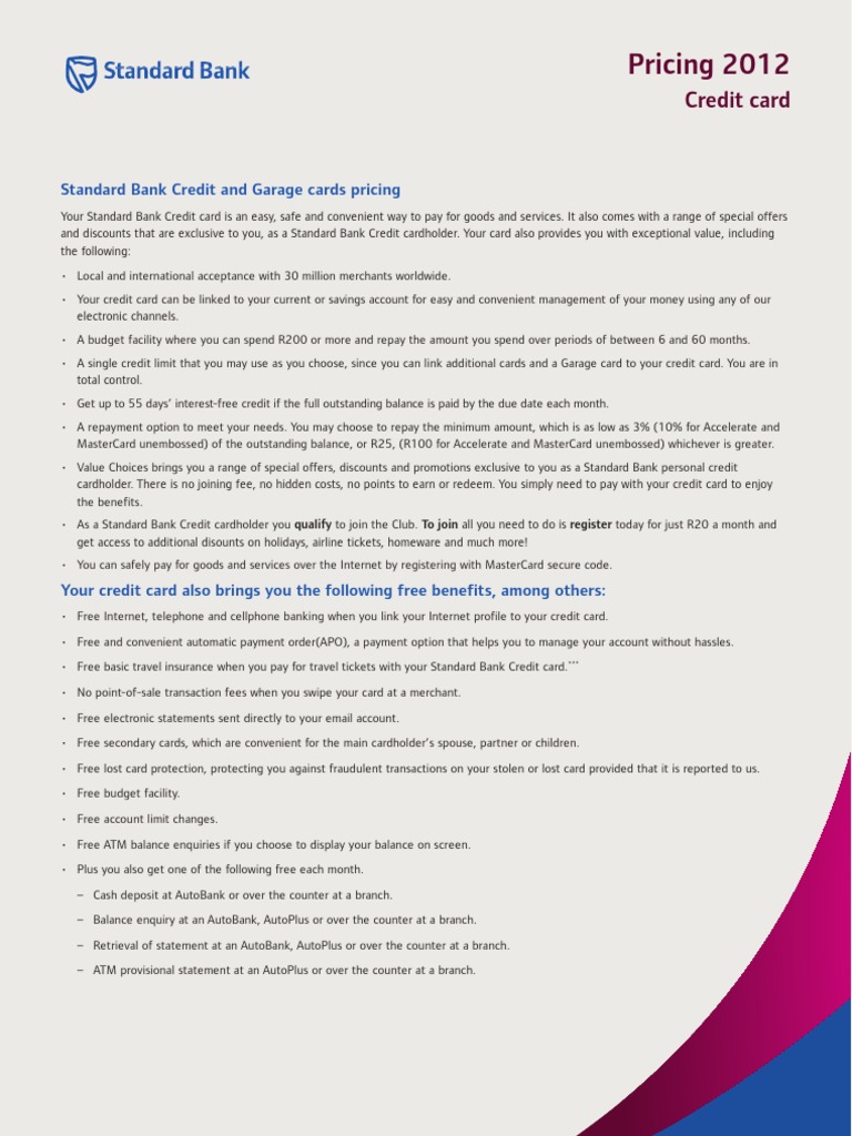 STD Credit Card | PDF | Emv | Credit Card