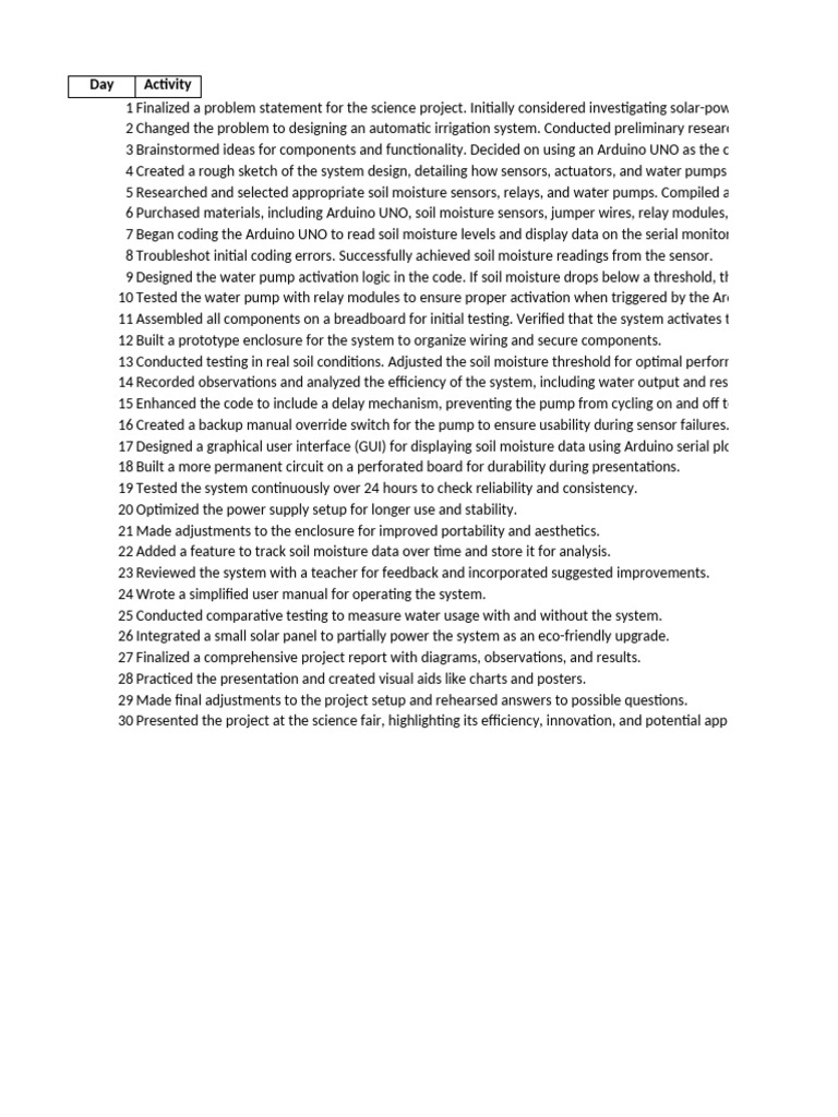Science Fair Project Log | PDF | Arduino | Relay